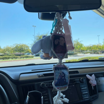 Hanging Car Pictures Frame Macrame Photo Holder Rear View - Etsy