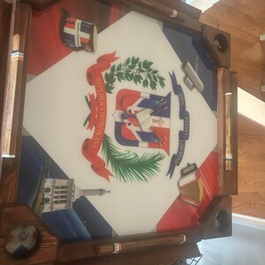 PRE ORDER Made in U.S.A Cuban Handmade BIG Domino Table. All Wood With ...