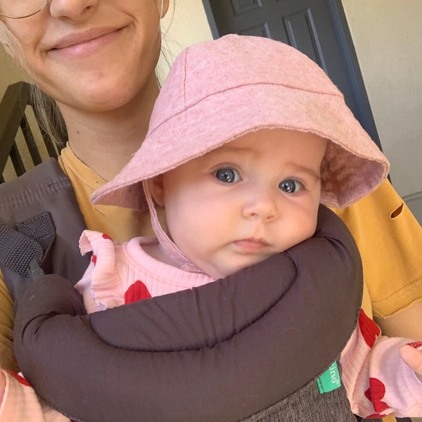 Girl Bucket Hat, Beach Sun Hat for Kids, Brimmed Baby Hat, Infant Beach ...