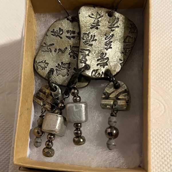 Handmade Wire Wrapped Polymer Clay Angel Fish Mixed Media Necklace and ...