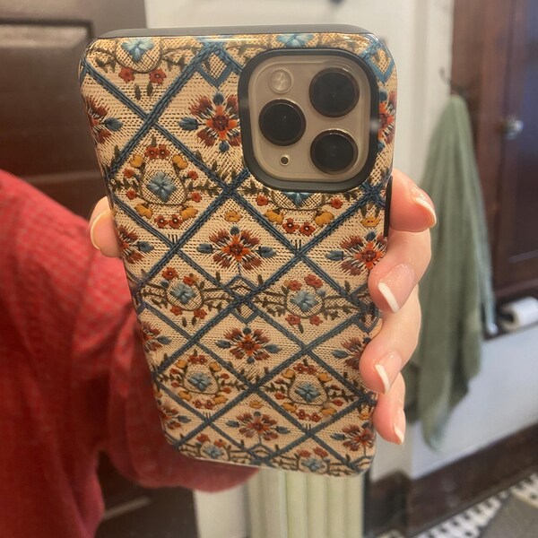 Forever Floral Boho Embroidery Effect Phone Case | Sprawling ...