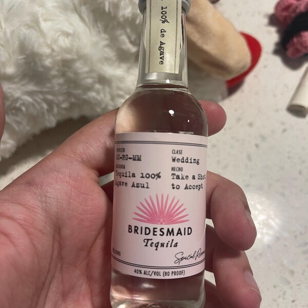 We've Tied the Knot Wedding Shot Labels, Engagement Party Favors ...