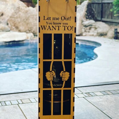 Jailed Wine Box 3mm Box wine Box Digital File... Svg-dxf-ai Immediate ...