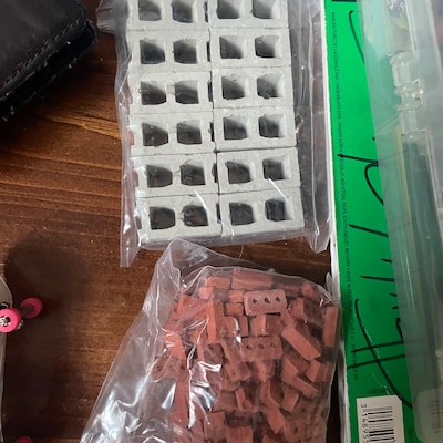 Real Mini Red Bricks With Pallet Premium Quality 1/12 Scale, Perfect ...