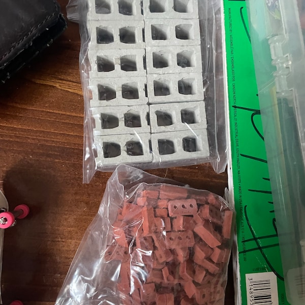 Real Mini Red Bricks With Pallet - Premium Quality - 1/12 Scale ...