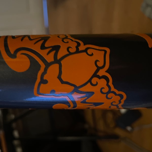Fu Bat Reflective Decal Set, Lucky Bat Motorcycle Helmet Stickers Kit ...