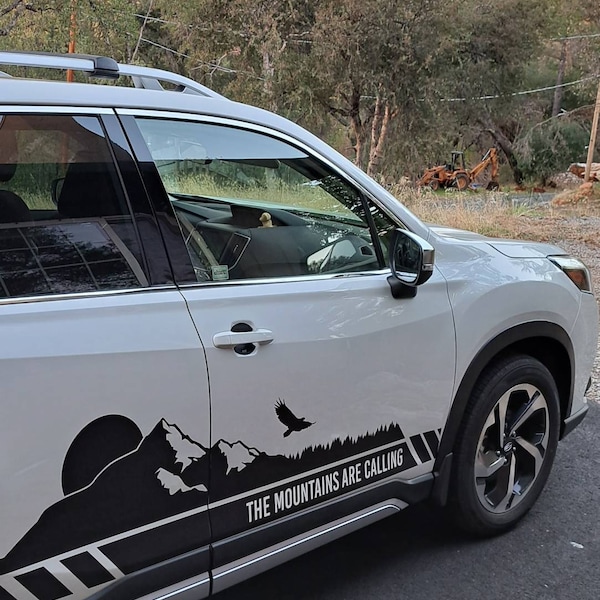 Compass Adventure Side Body Vinyl Decal, Side Panel Decal, Stripe Decal ...