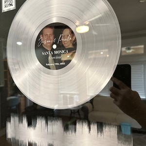 Wedding Song Gift Engagement Frame Personalized Vinyl - Etsy