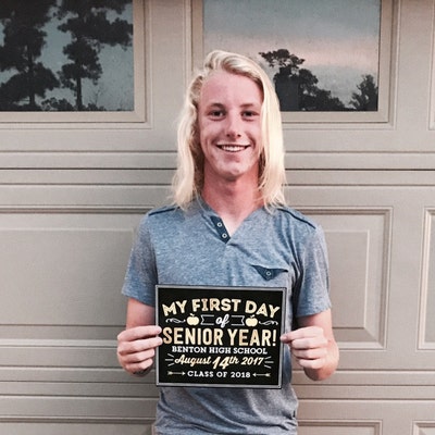 First Day of Senior Year Sign Printable 1st Day of High School ...