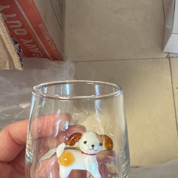 5 Pieces Set of Tiny Cute Dog Shot Glasses Tequila Glasses Gift for Her ...