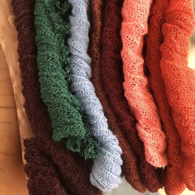 Rust Double Gauze Hand Dyed Runner High Grade Gauze Wedding Arch/arbor ...