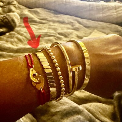 Evil Eye Bracelet , 14k Gold Evil Eye Charm Bracelet, Anti Jinx Charm ...