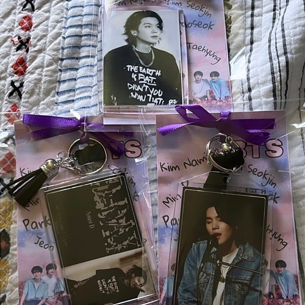 Agust D Double Sided Keychains, Kpop Keychains, Agust D Keychain ...