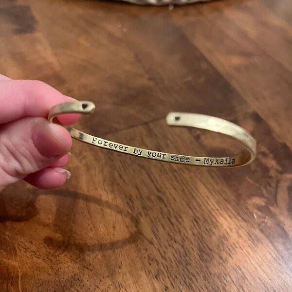 Custom Bracelet Gold, Personalized Gold Bracelet, Secret Message ...