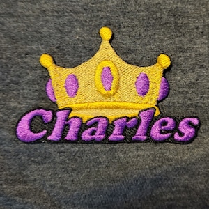 Crown Custom Personalized Iron-on Patch - Etsy