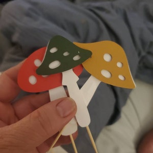 Mushroom Cake Topper Toadstool Baby Shower Oh Baby Topper Gender ...