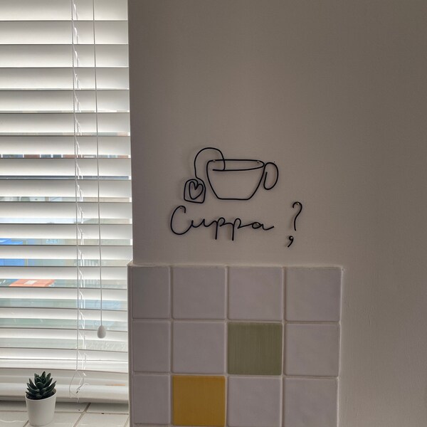 Lightbulb CUSTOM Wire Handwritten Wire Phrases Bespoke Wall Words Wall ...