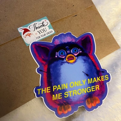 PAIN Gloss Vinyl Sticker - Etsy