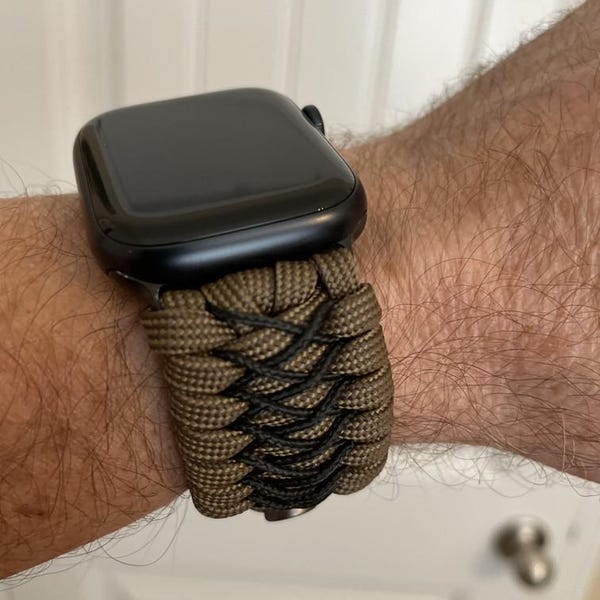 Personalized Paracord Watch Band for Apple Watch Series 1, 2, 3, 4, 5 ...