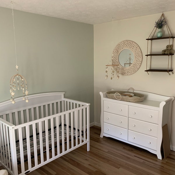 Neutral & Natural Baby Mobile, Nursery Mobile, Cot Mobile Boy, White ...