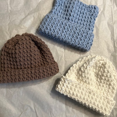 Digital PDF Knit Pattern: Easy Knit Ribbed Hat Pattern for Adult Men ...