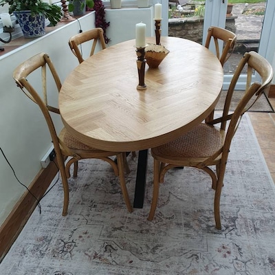 Handmade Dining Table Solid Oak Bespoke Handmade Made - Etsy