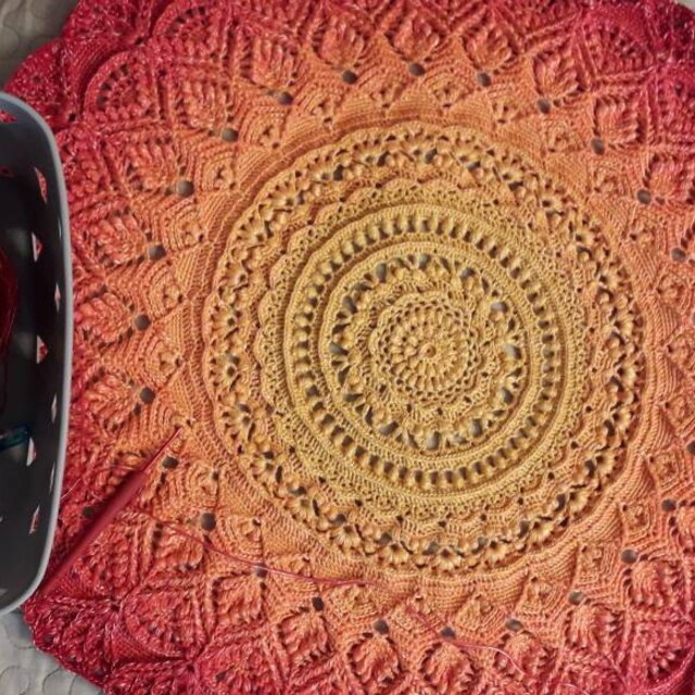 Aztec Sun Mandala Crochet Pattern Crochet Mandala Top Pattern: Sundial