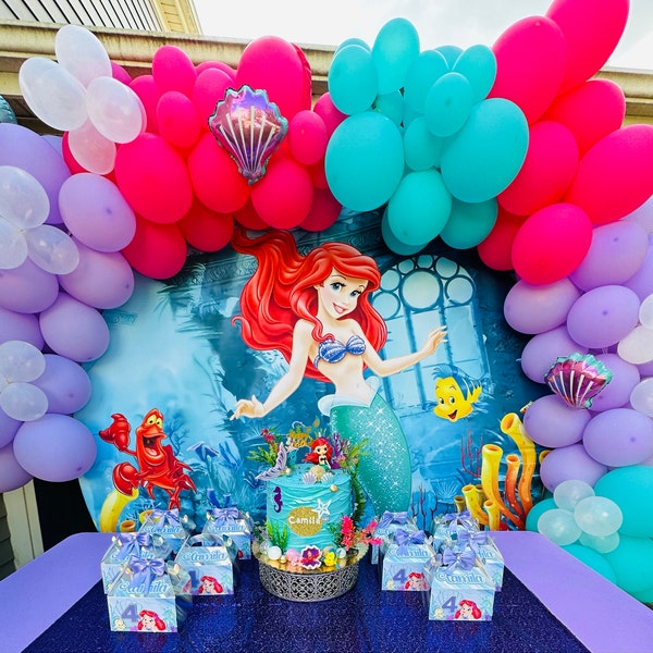 Mermaid Inspired Favor Boxes, Mermaid Treat Boxes, Ariel Party - Etsy