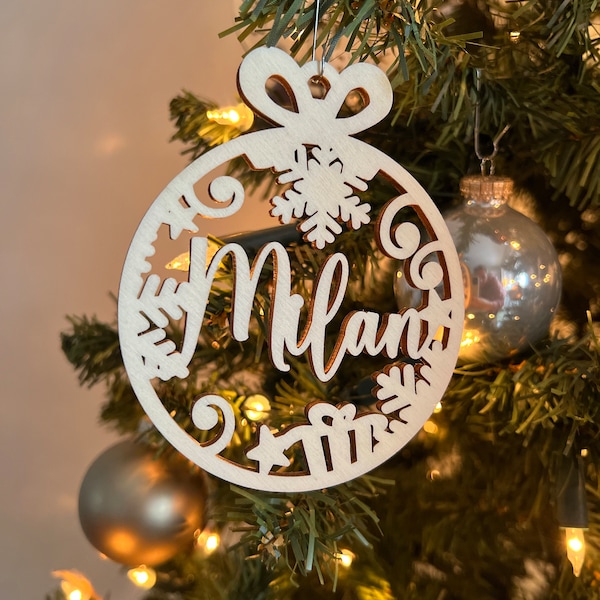 Custom Christmas Baubles With Name, CHRISTMAS Gift Tags, Christmas ...