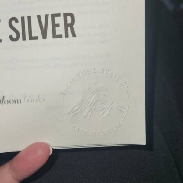 Night Court Book Embosser Stamp | Mountain With Three Stars Stamp ...