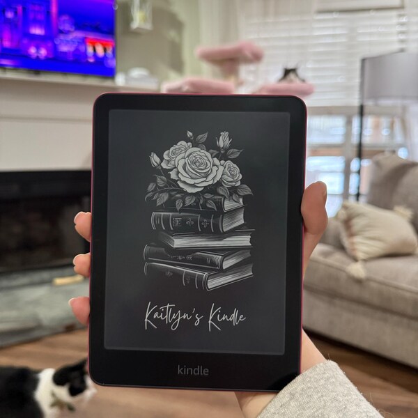 YOUR NAME Personalized Kindle Lock Screen, Wallpaper for Kindle ...