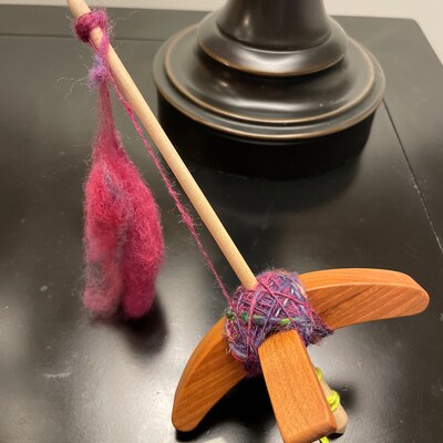 5/8 Maple Mini Glider Turkish Drop Spindle - Etsy