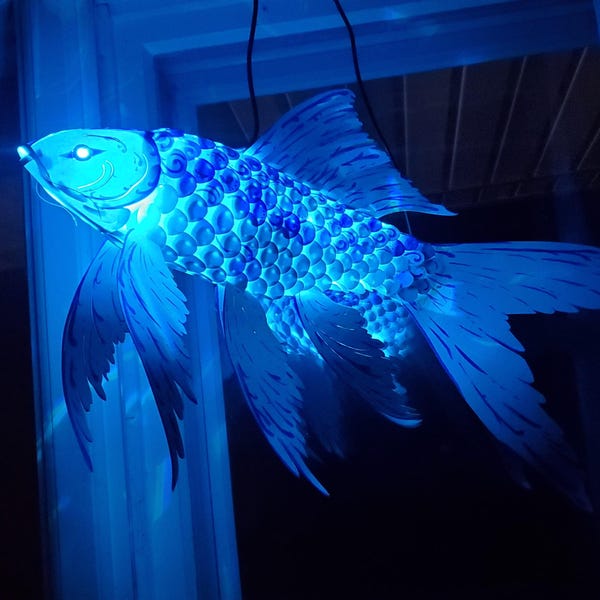 3-pack Paper Koi Lantern: DIY Fish Lamp Kit - Etsy