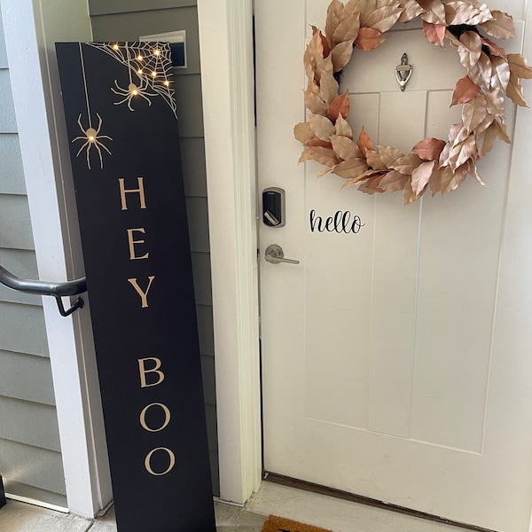 Hello Front Door Decal, Hello Vinyl Decal, Hello Front Porch Decal ...