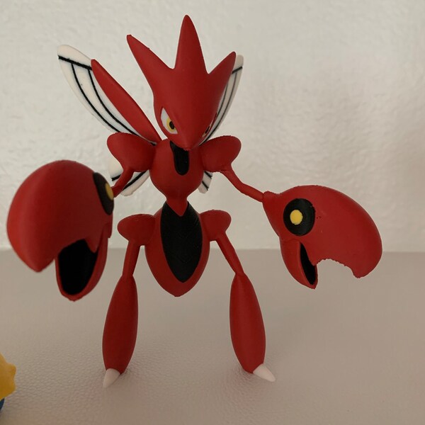 Scizor Pokemon Figure 3D Printed Regular and Shiny Collectible ...