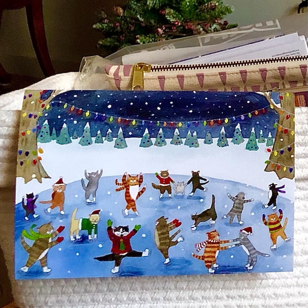 DECK the TREE Holiday Card Supporting Homeless Pets (10 Cards per Pack ...