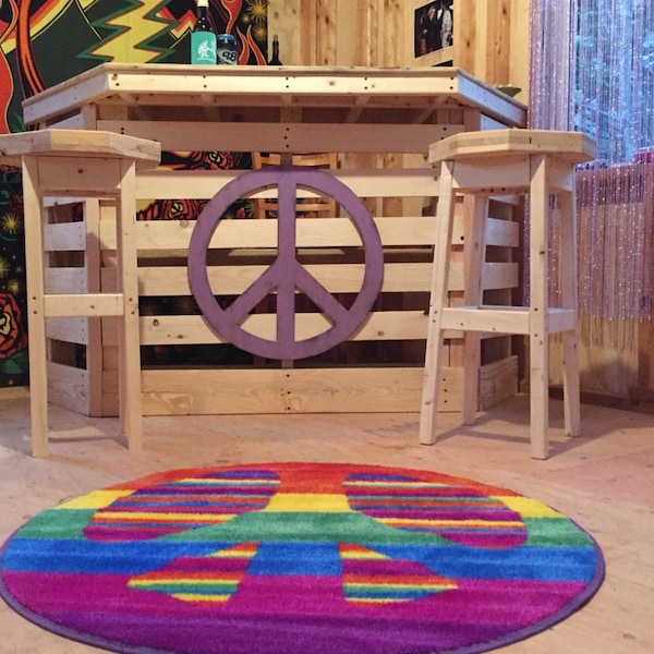 Big Peace Sign 24"-40" Peace Symbol Peace Sign Wall Art Extra Large ...