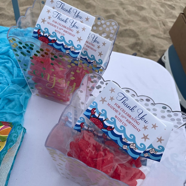 Party Favor Set | Treat Bag + Gift Tag | Swedish Fish | Catch of the ...