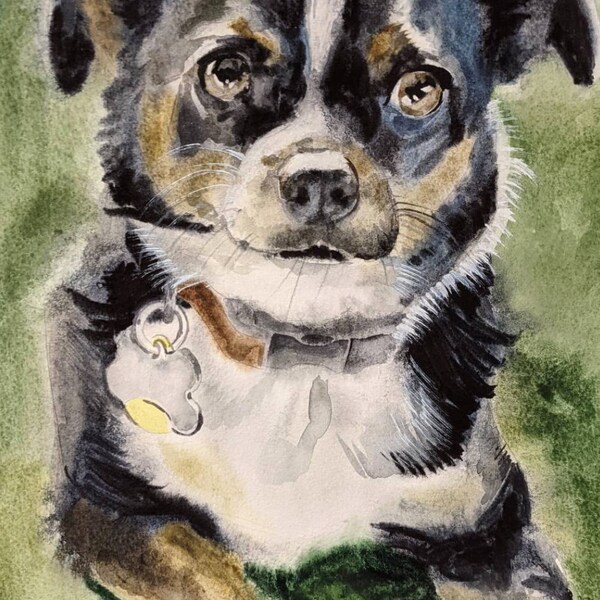 Custom Dog Portrait | Creative Dog Art | Unique Dog Gift | Happy Pet ...