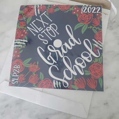 Next Stop Grad School Grad Cap Topper Graduation Gift Tassel Custom ...