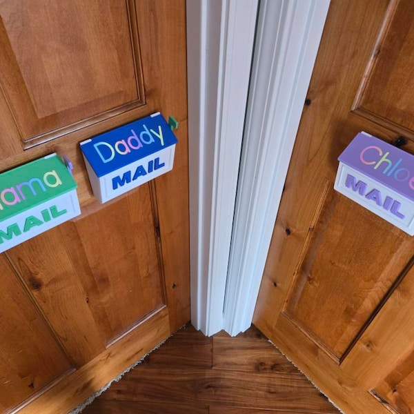 Kids Mini Play Mailbox for Door and Wall Hanging - Ellies Notes Mailbox ...