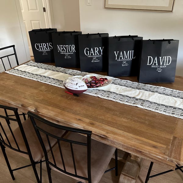 Personalized Groomsmen Gift Bag, Best Man Gift Bag, Groomsmen Gifts ...