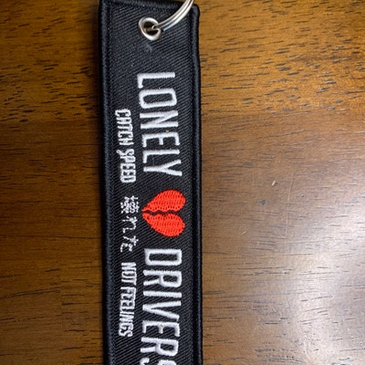 Lonely Drivers Club Catch Speed Not Feelings JDM Tag Keychain - Etsy