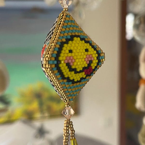 Pattern Diagram Tropical Flower Tiles, English Language, Beading, Odd ...