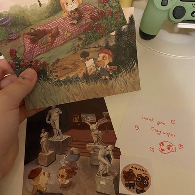 Animal Crossing Goldie Animal Crossing Postcard Print ACNH Animal ...