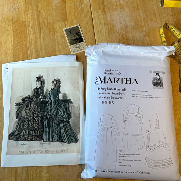 Martha: a Dress for Every Occasion 1868-1872 -sewing Pattern - Etsy Canada