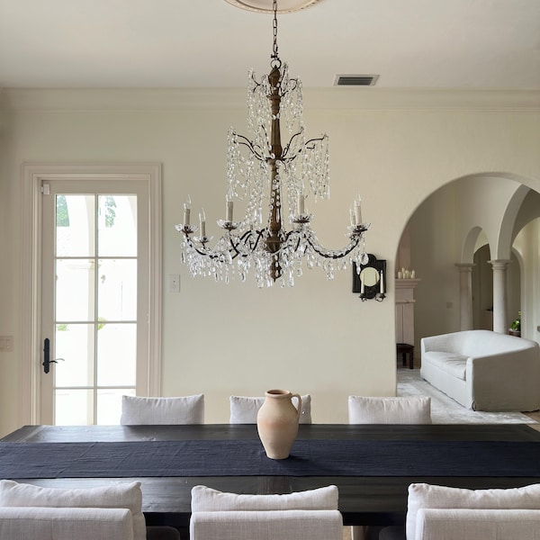 Statement 12 Lights Chandelier Gold Leaf Finish With Sapphire Blue ...