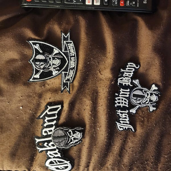 3 Lot of Oakland Raiders Footbal Iron on Embroidered Patch LA - Etsy