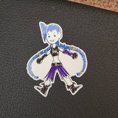 Jinx Scribble Sticker Arcane - Etsy