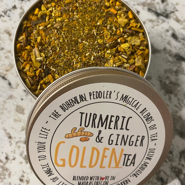Golden Tea | Turmeric & Ginger Herbal Tisane | Root Tea - Etsy